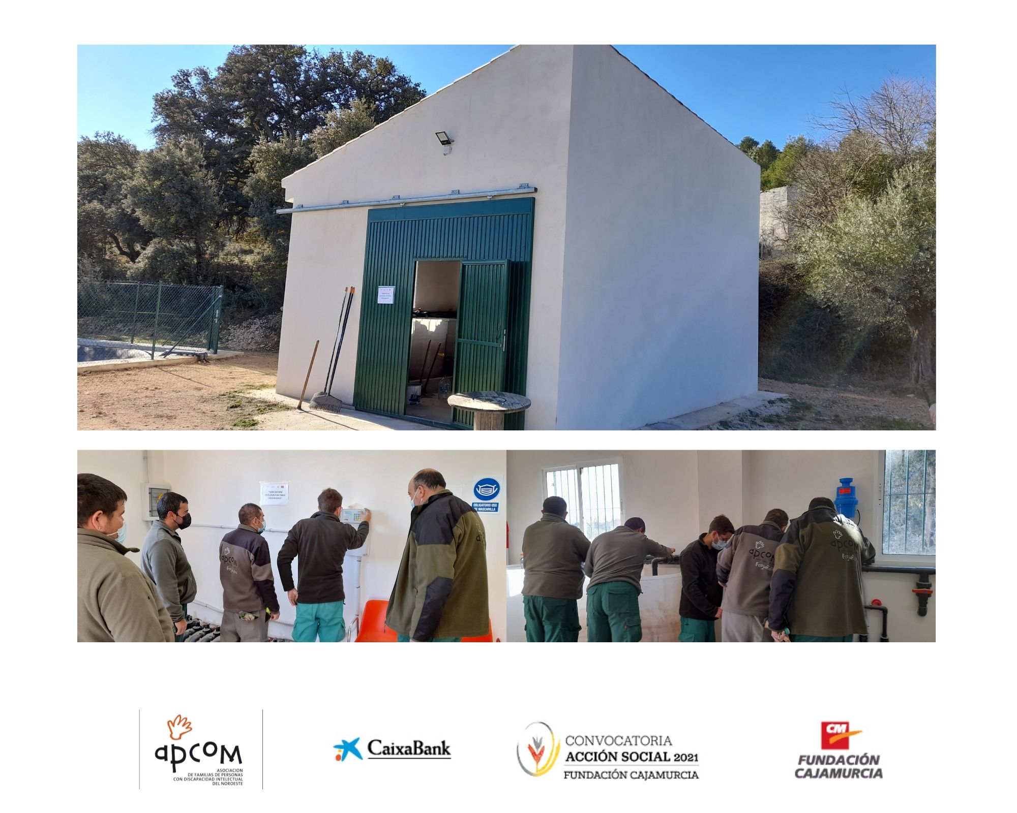 CaixaBank apoya a Apcom para seguir formando personas en la Finca Casa Mauro - APCOM